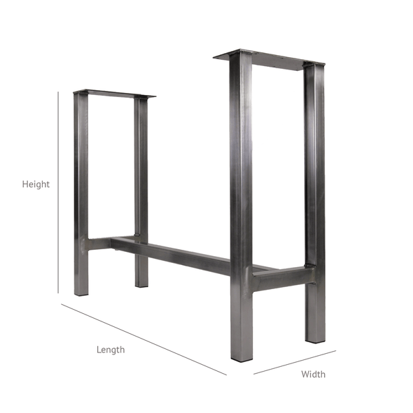 Big Chassis | Ready-Made Metal Table Base – Steel Table Legs by ...
